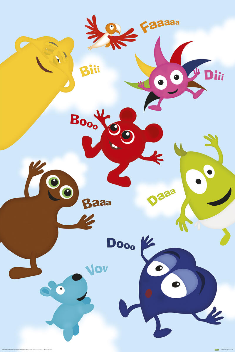 Babblarnas språkljud, poster - Lekolar