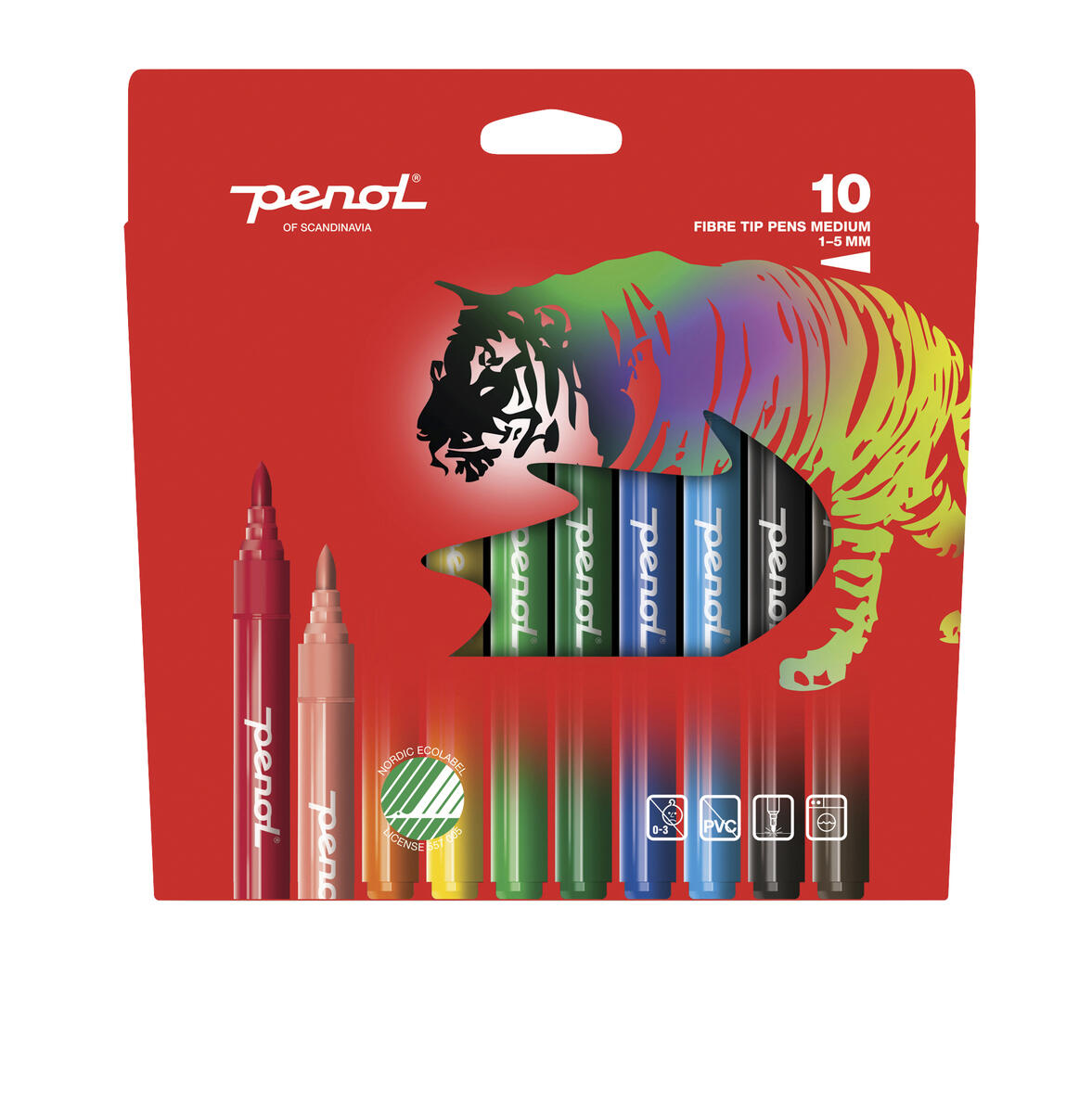 Fiberpennor Penol Fine 10-pack - Lekolar