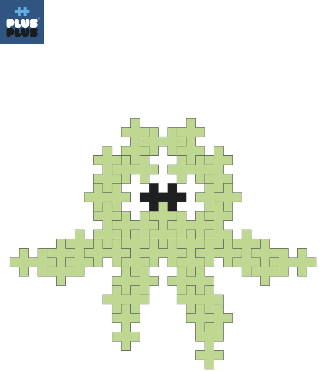 PLUS-PLUS Självlysande alien - Lekolar