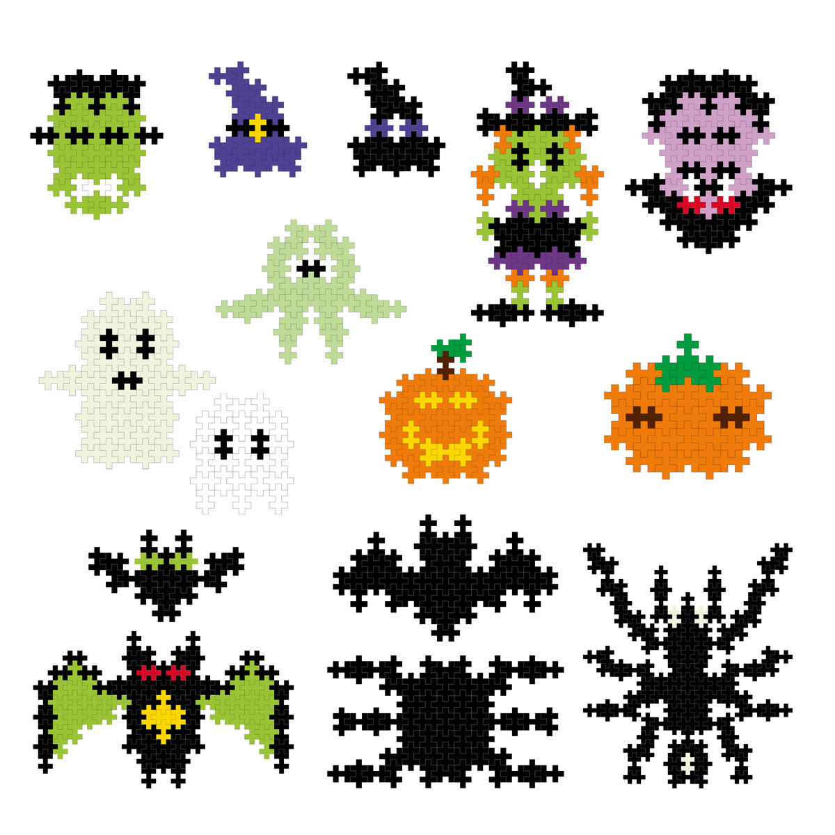 Gratis mallar med PLUS-PLUS - Halloween - Lekolar